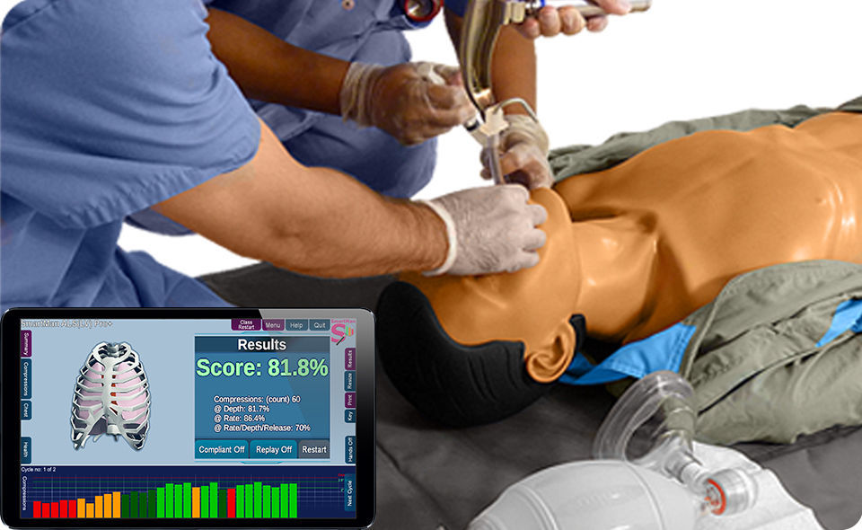 Notfall-Trainingspuppe - ALS Pro - SmartMan - für Intubation / für ...