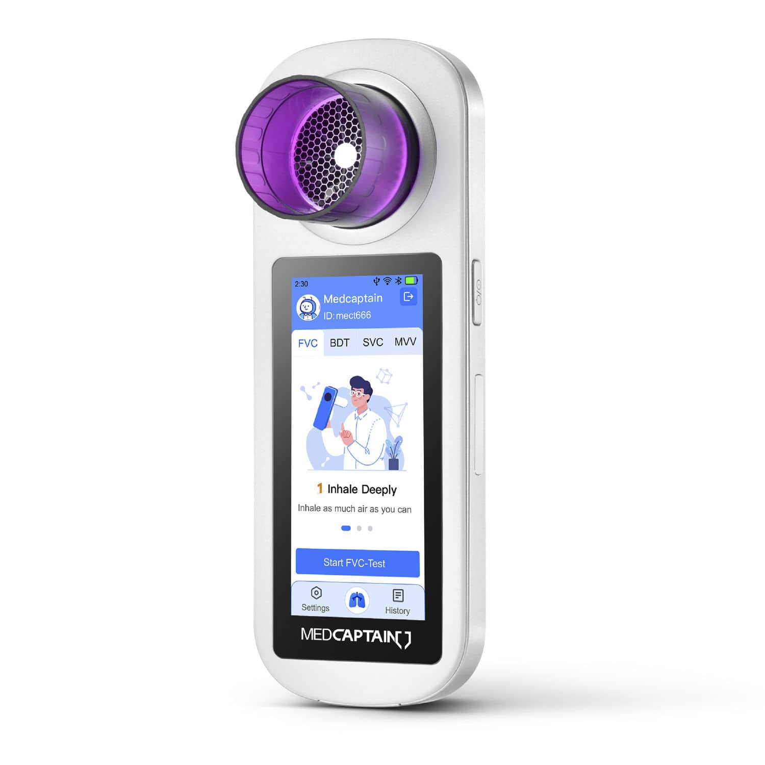 Elektronisches Spirometer - VC-20 - Medcaptain Medical Technology ...