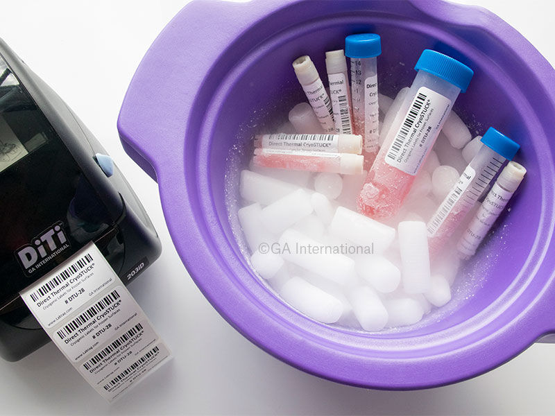 Etikett für Röhrchen - Direct Thermal CryoSTUCK® - GA International ...