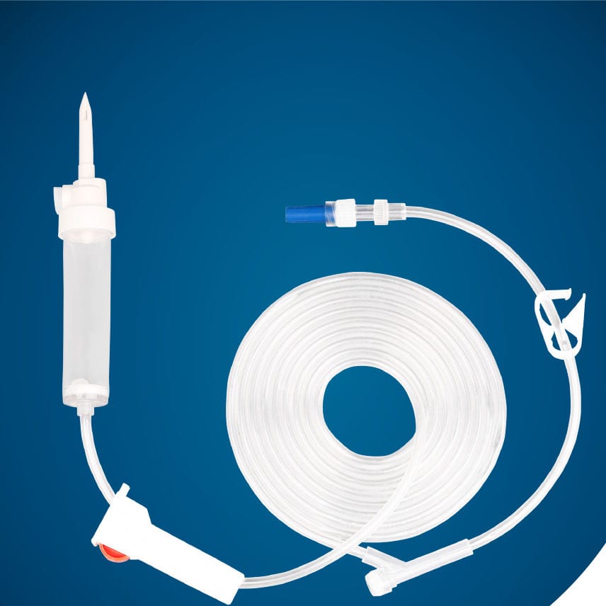 Infusionsset mit Tropfkammer - KS-IV501 - Kapsam - mit Absperrhahn ...