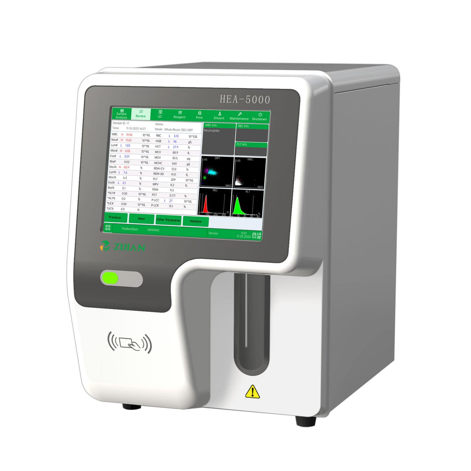 Automatischer Hämatologie-Analysator - EA-5000 - Shenzhen Zijian ...