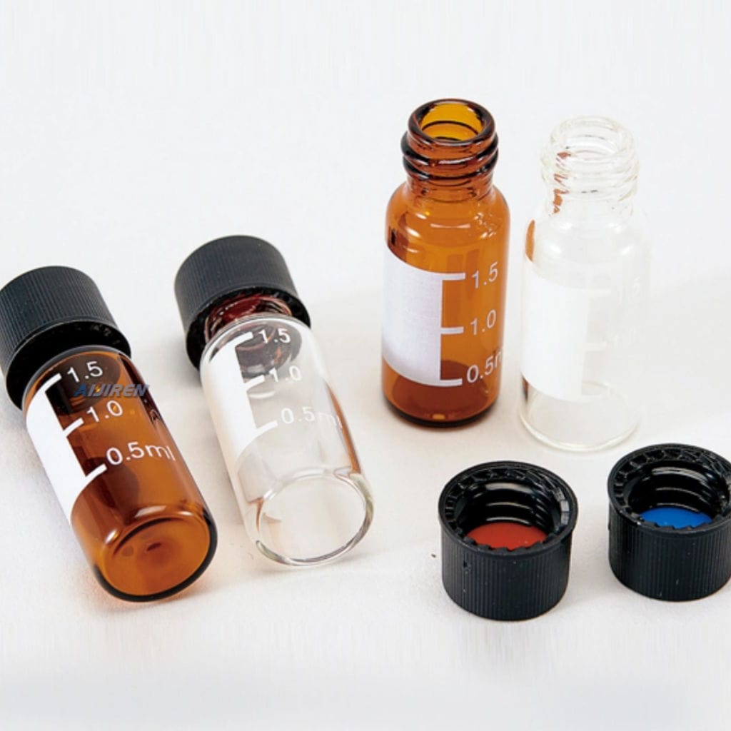 Phiole für HPLC - 9mm ND9 - ZHEJIANG AIJIREN TECHNOLOGY INC. - GC / Borosilikatglas / Mess