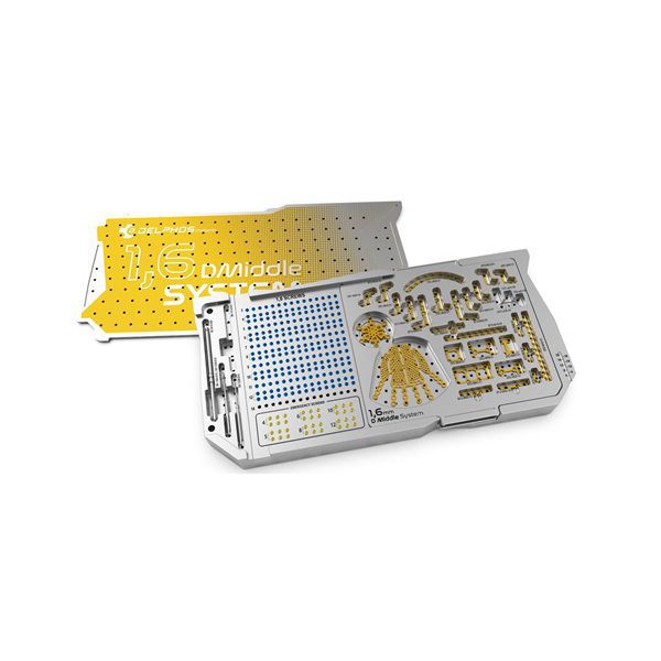 Schädel-Kiefer-Gesichtschirurgie-Instrumentenset - System D Middlde S - Delphos Implants