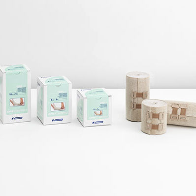 Baumwolle-Verband - CPK Compress - FARMABAN S.A. - elastisch / atmungsaktiv