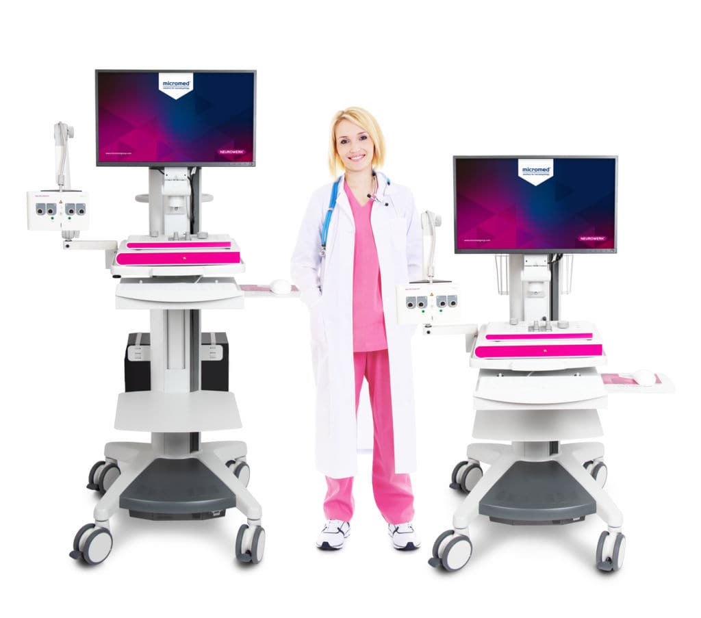Elektromyograph / 2 Kanäle - NEUROWERK® - Natus Micromed - 4 Kanäle / mit Rollgestell / digital