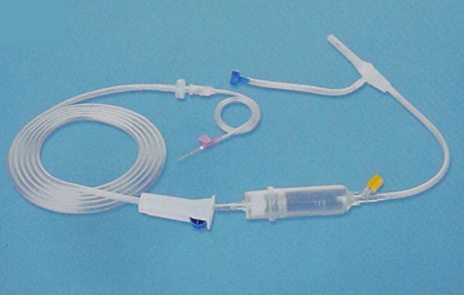 Infusionsset mit Y-Verbinder - 1015 - Rongbo Medical - mit Tropfkammer ...