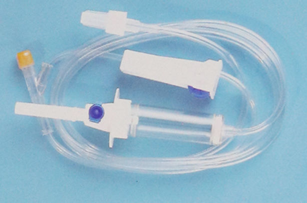 Infusionsset mit Tropfkammer - 1065 - Rongbo Medical - mit Absperrhahn