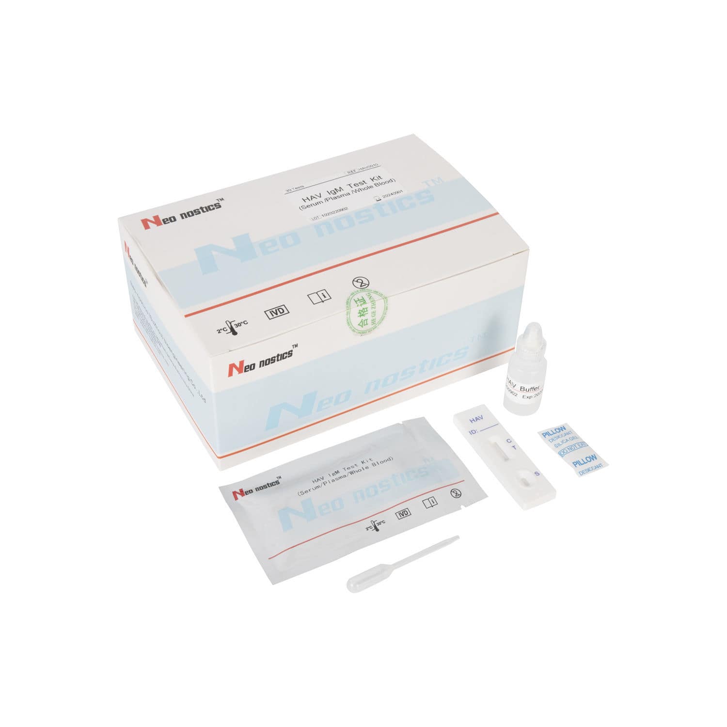 Schnelltest / Hepatitis A - HAV0010 - Neo-nostics - IgM / VHA / Serum