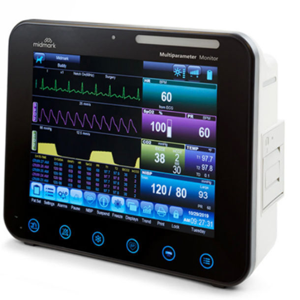Kompakter Multiparameter-Monitor - MIDMARK - TEMSEGA - EKG / Temperatur ...
