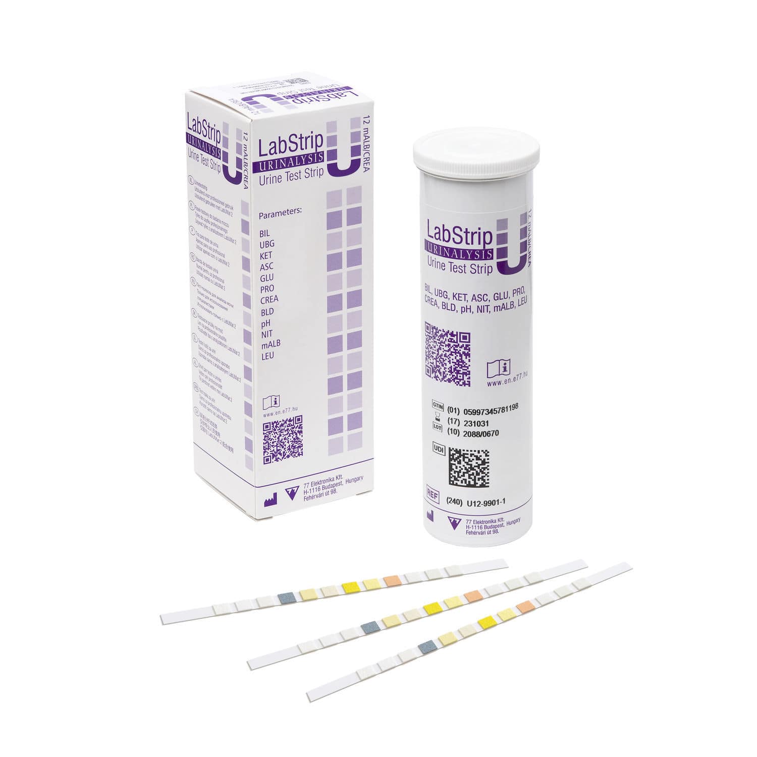 Teststreifen für Diabetes - LabStrip U12 mALB - 77 Elektronika - Multi ...