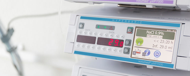 Infusionspumpe / 1 Kanal - Syramed®µSP6000 Chroma - Arcomed AG Medical ...