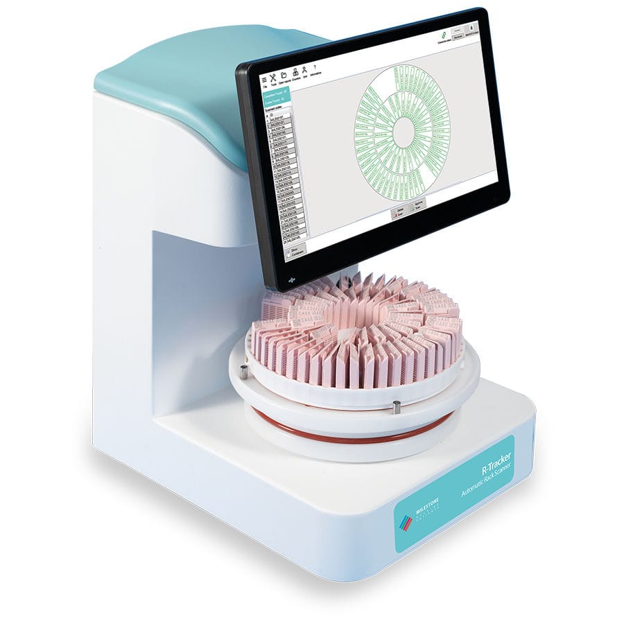 Data Matrix Scanner / Labor - R-Tracker - MILESTONE - Tisch