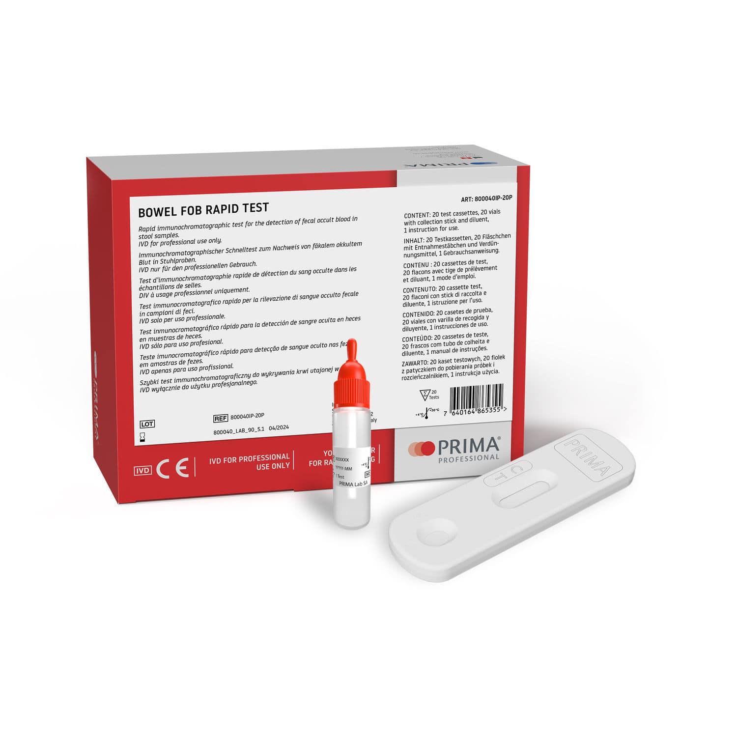 Schnelltest auf okkultes Blut im Stuhl - 800040IP-20P - SENTINEL ...