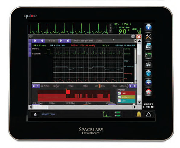Multiparameter-Monitor / RESP - qube™ - Spacelabs Healthcare - etCO2 ...