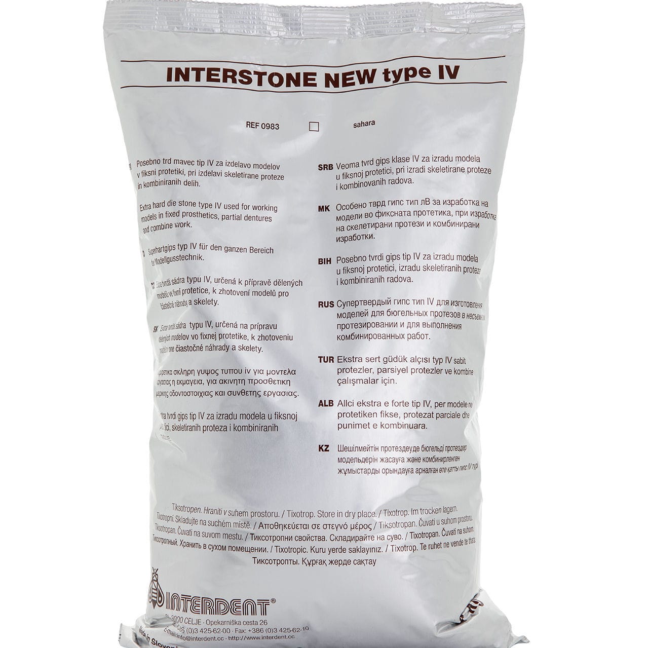 Zahnmedizinisches Material / Gips - INTERSTONE NEW TYPE IV - INTERDENT ...