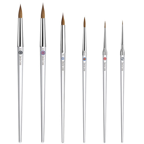 Pinsel für Zahnlabor - CLEAR HANDLE KOLINKSY BRUSHES - SMILE LINE SA