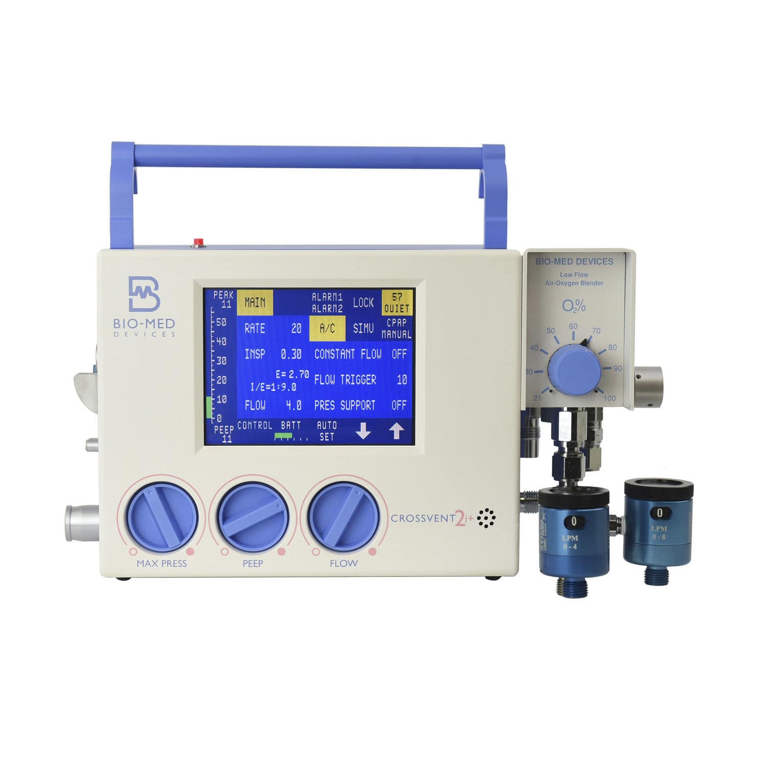 Wiederbelebungs-Beatmungsgerät - Crossvent - Bio-Med Devices - elektronisch / Transport / CPAP