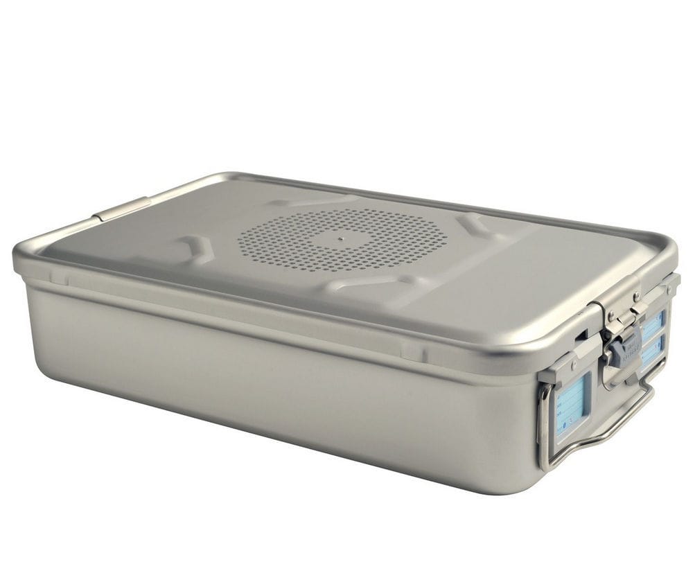 Sterilisationscontainer für Instrumente - ACAL301307 - Holtex - perforiert / mit Filter / Aluminium