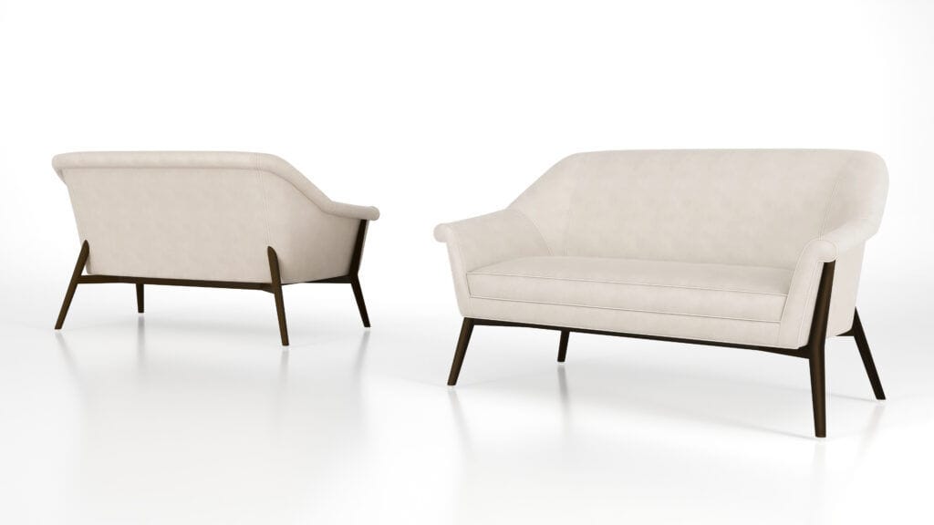 Sofa für Wartezimmer - Mantova Love - Kwalu - Zweisitzer