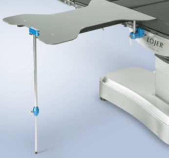 Beinhalter für OP-Tisch - AB5101 - Lojer - höhenverstellbar