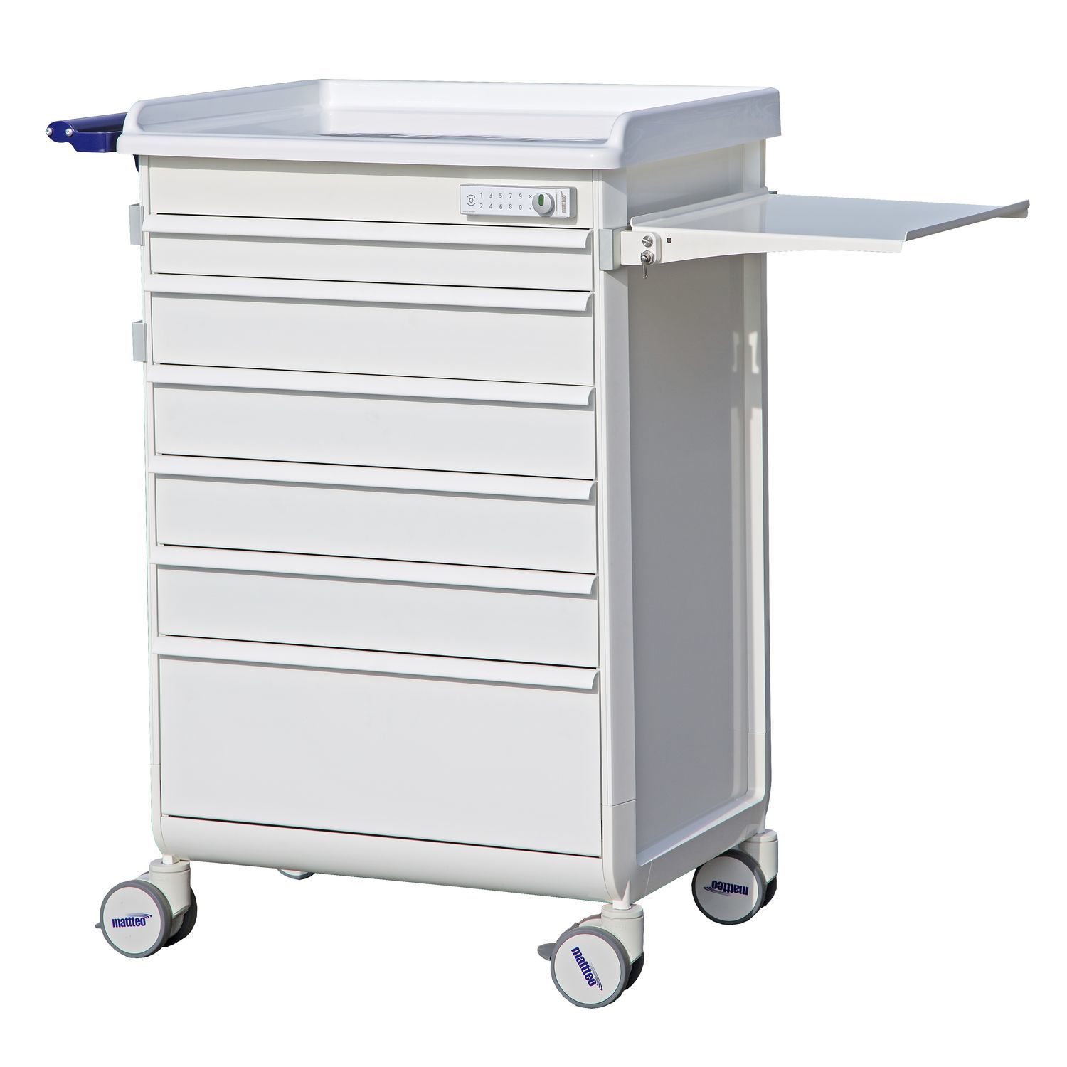 Pflegewagen - MODU-FLEX - MATTTEO - Edelstahl / Kunststoff / mit Schublade