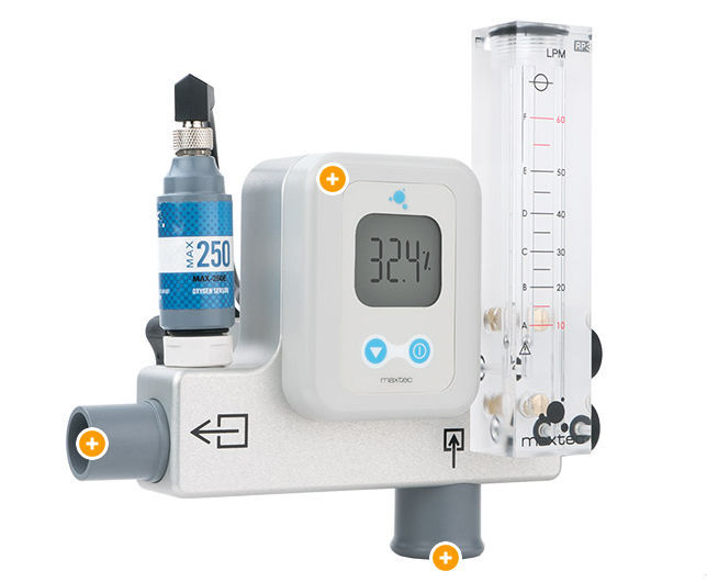Sauerstoff-Gasmischer - MaxVenturi® - Maxtec - Luft / Flowmeter