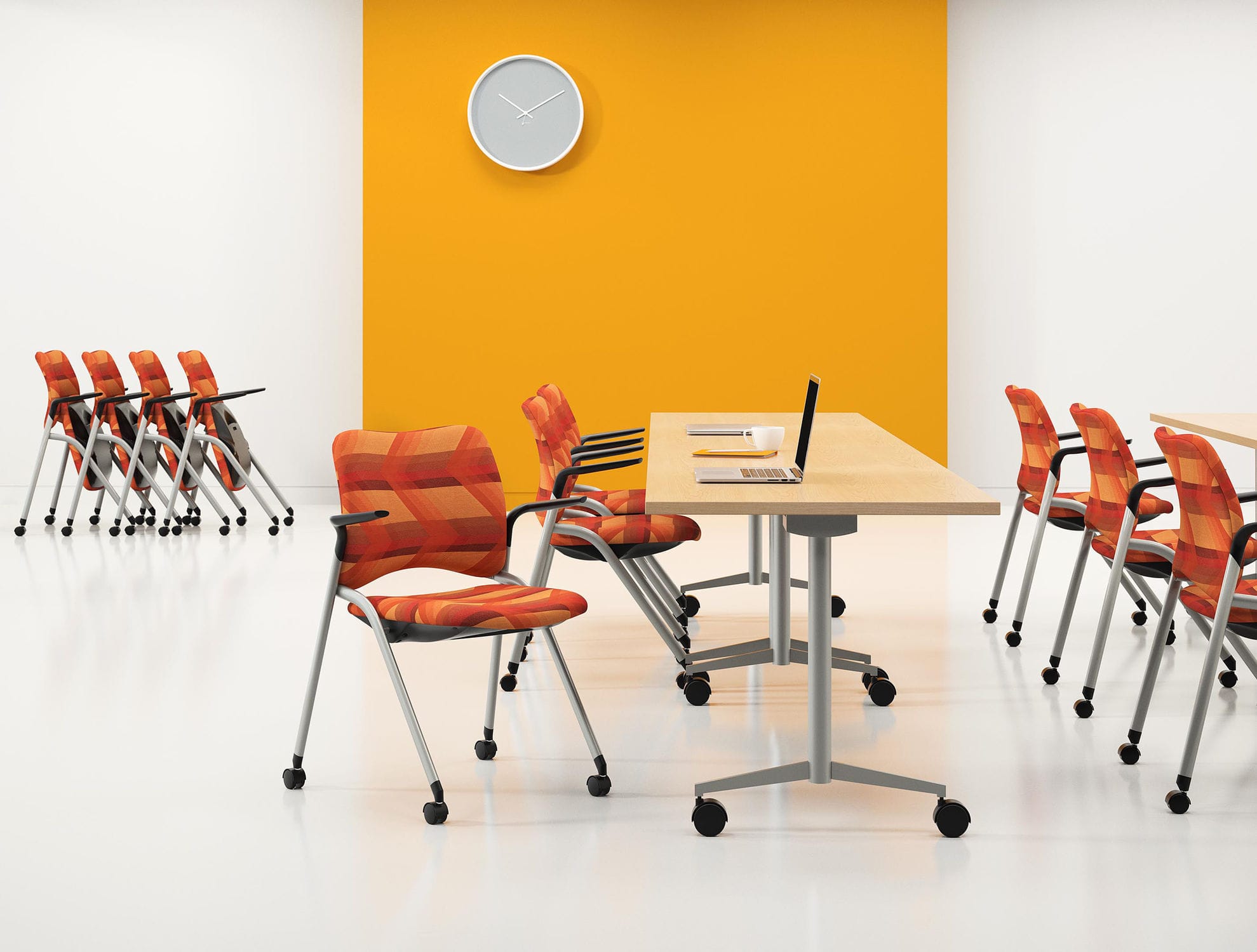 Wartezimmerstuhl - Nexxt Nesting - Encore - auf Rollen / mit Armlehnen ...