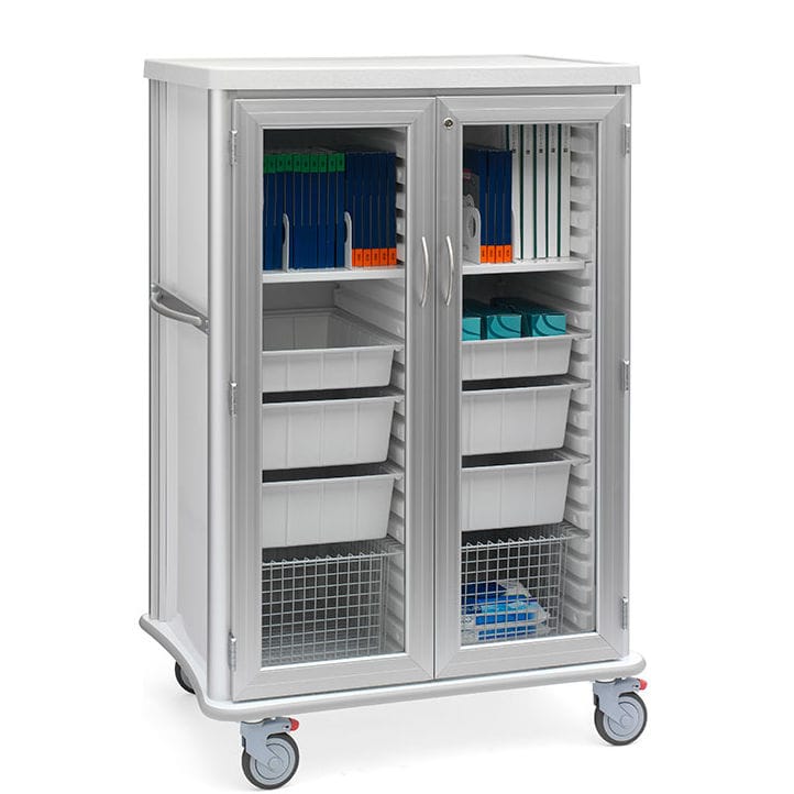 Lagerwagen - Roam .75 - Solaire Medical - 2-türig / mit Platte / mit Korb