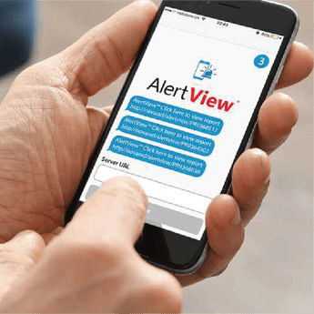 Medizinische mobile Applikation - AlertView® - Novarad - Röntgen / für die Alarm-Verwaltung ...
